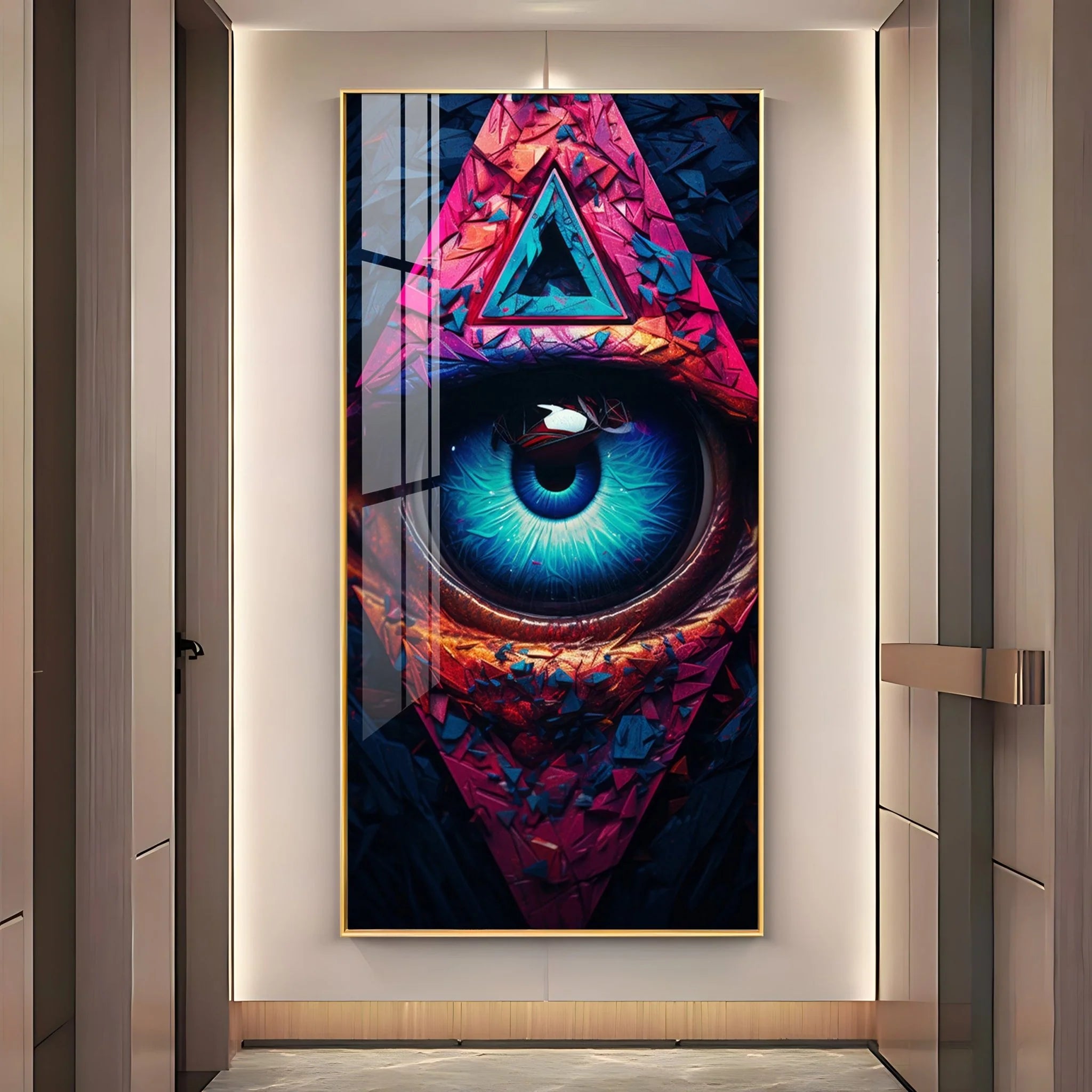 Corridor Vision Premium Acrylic Vertical Wall Art – LuxxeArt